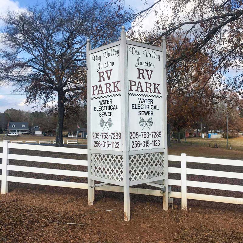 Dry Valley Junction RV Park and campground at Talladega